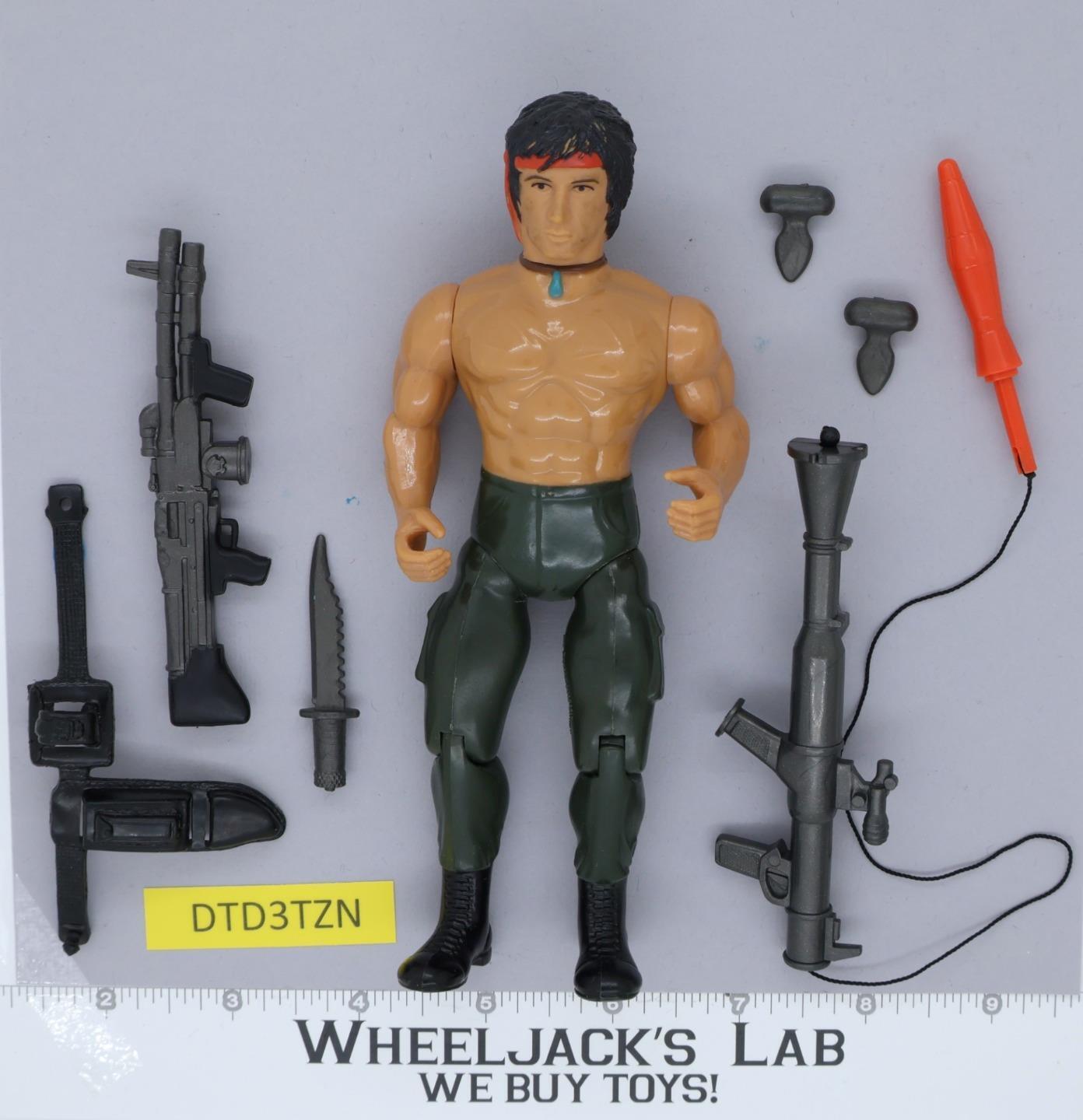 John Rambo Sylvester Stallone Rambo 1986 Coleco Vintage Action Figure ...