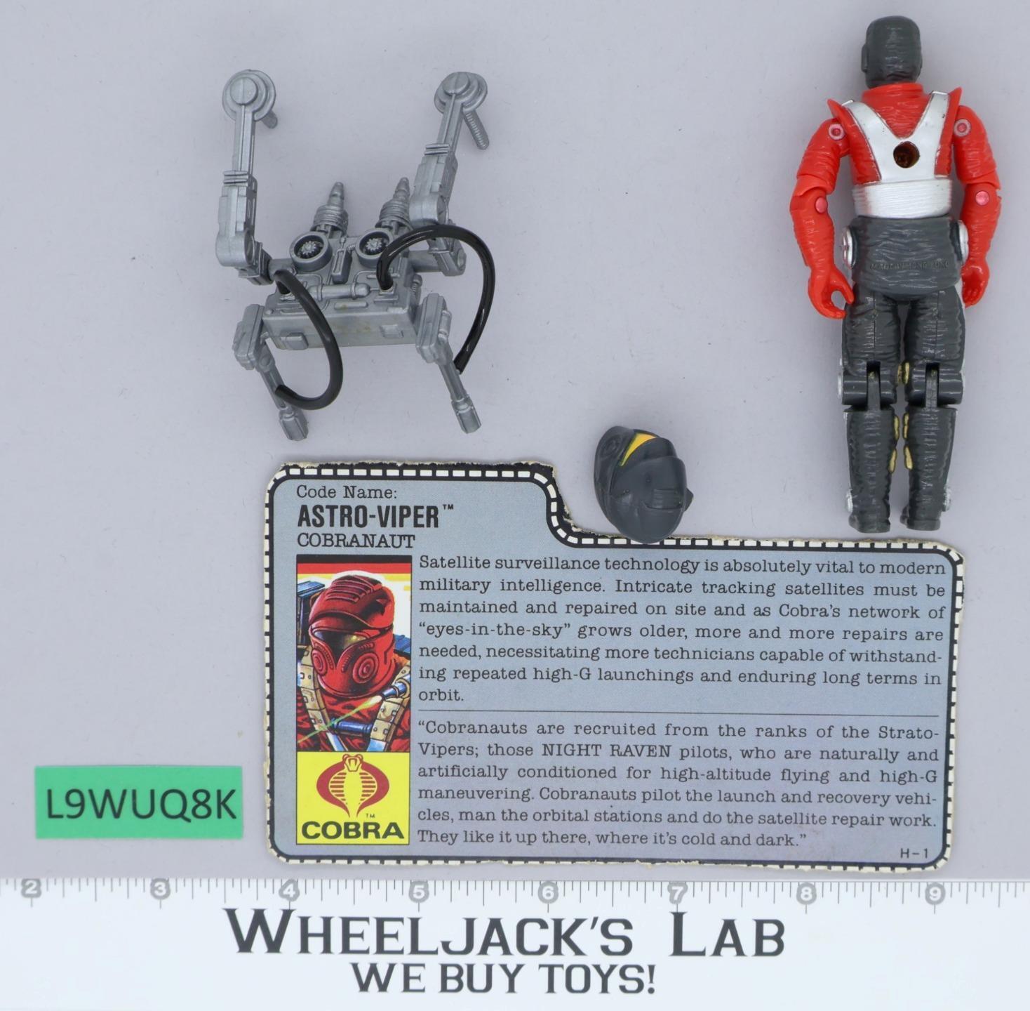 Astro Viper V1 100% Complete 1988 G.I. Joe Hasbro Vintage Action Figure ...