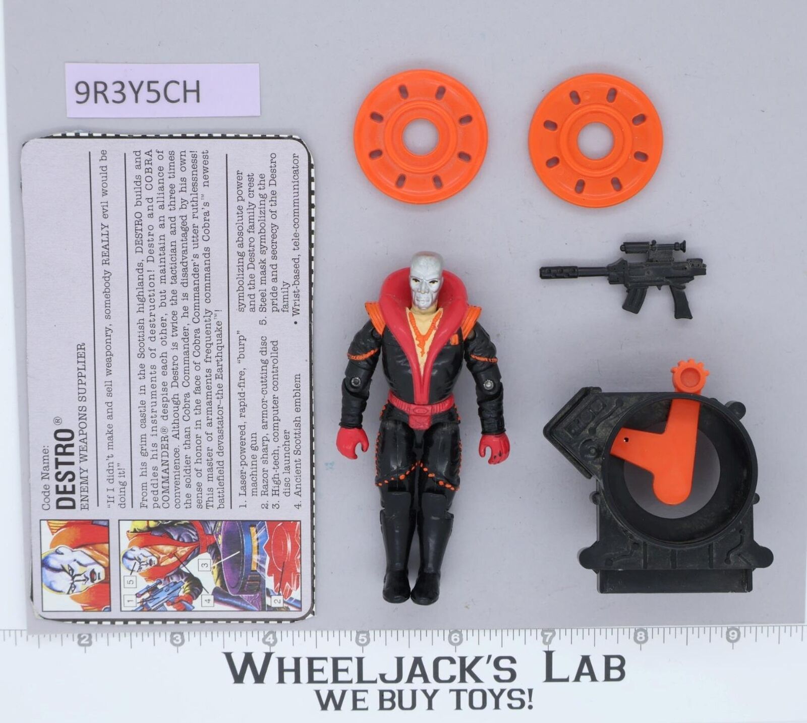 Destro V3 100% Complete 1992 G.I. Joe Hasbro Vintage Action Figure ...