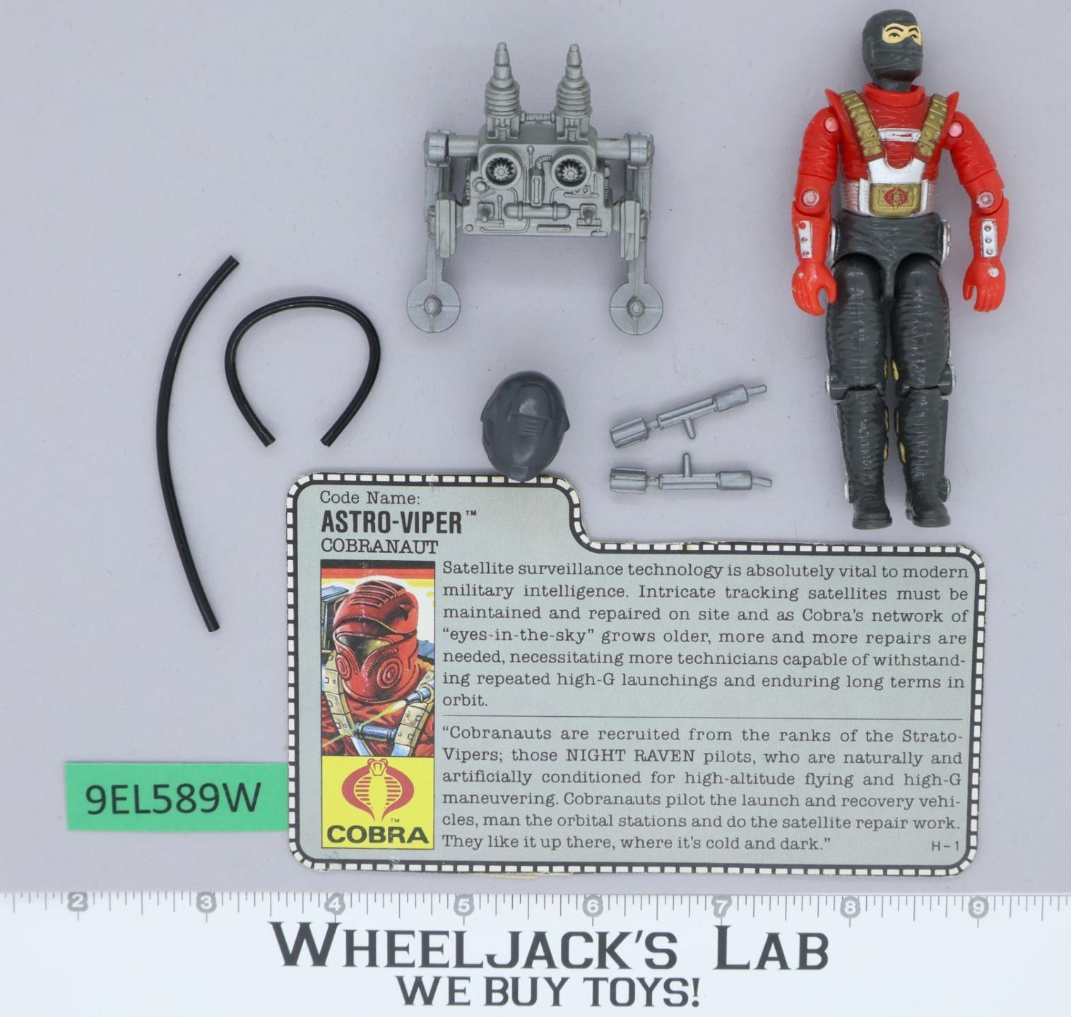Astro Viper V1 100% Complete G.I. Joe 1988 Hasbro Vintage Action Figure ...