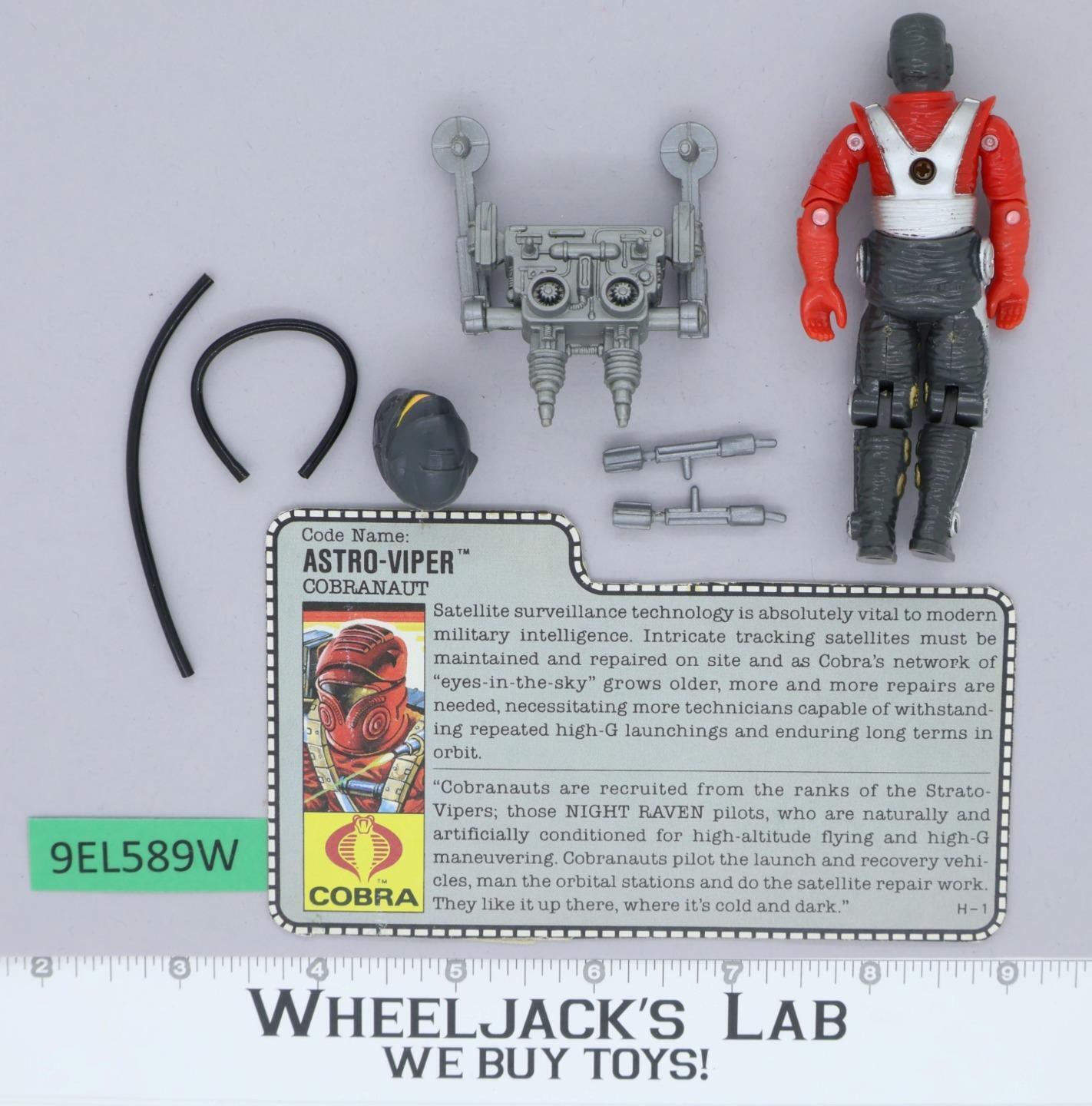 Astro Viper V1 100% Complete G.I. Joe 1988 Hasbro Vintage Action Figure ...