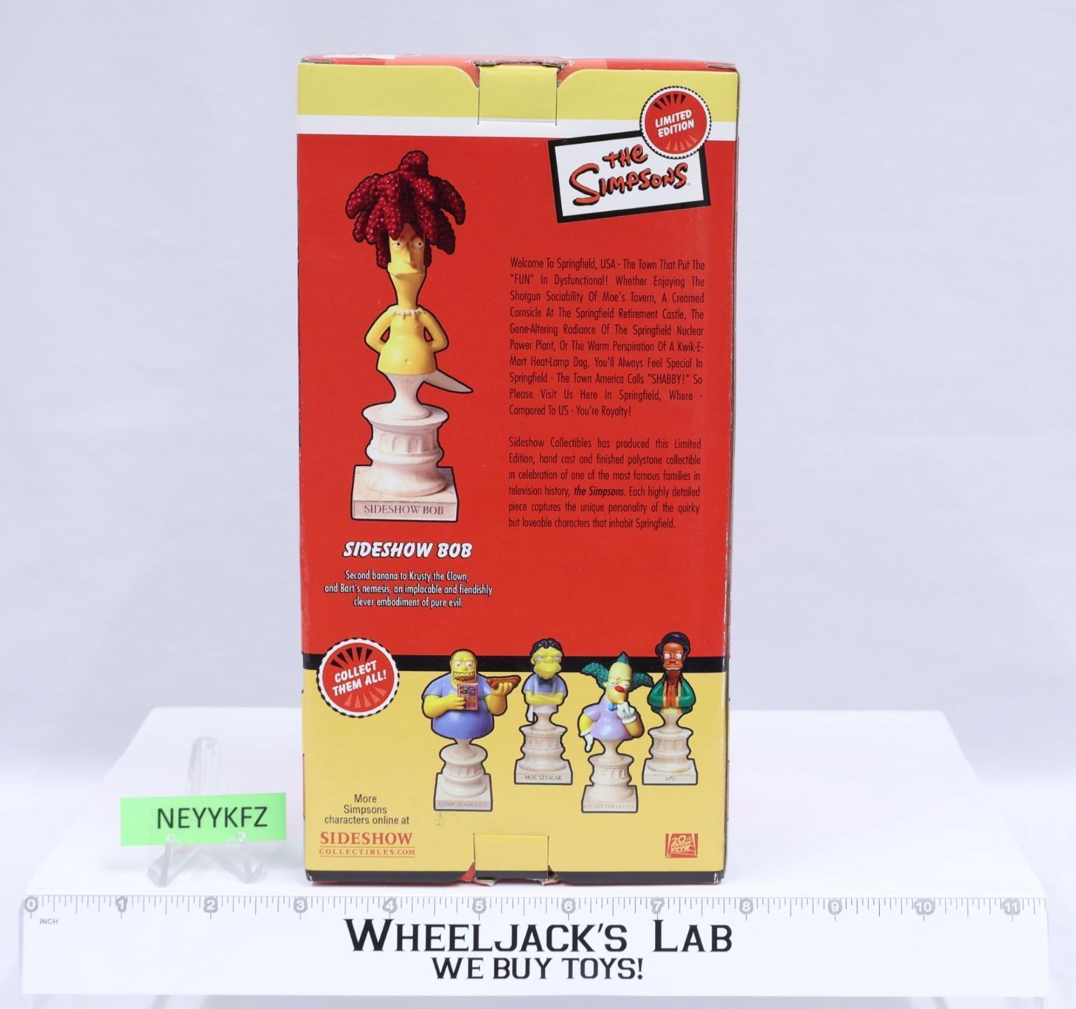 Sideshow Bob Polystone Bust The Simpsons 2004 Sideshow Collectibles NEW ...