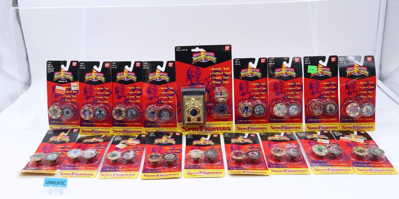 Lot of 18 Spin Fighters Mighty Morphin Power Rangers 1993 Bandai NEW ...