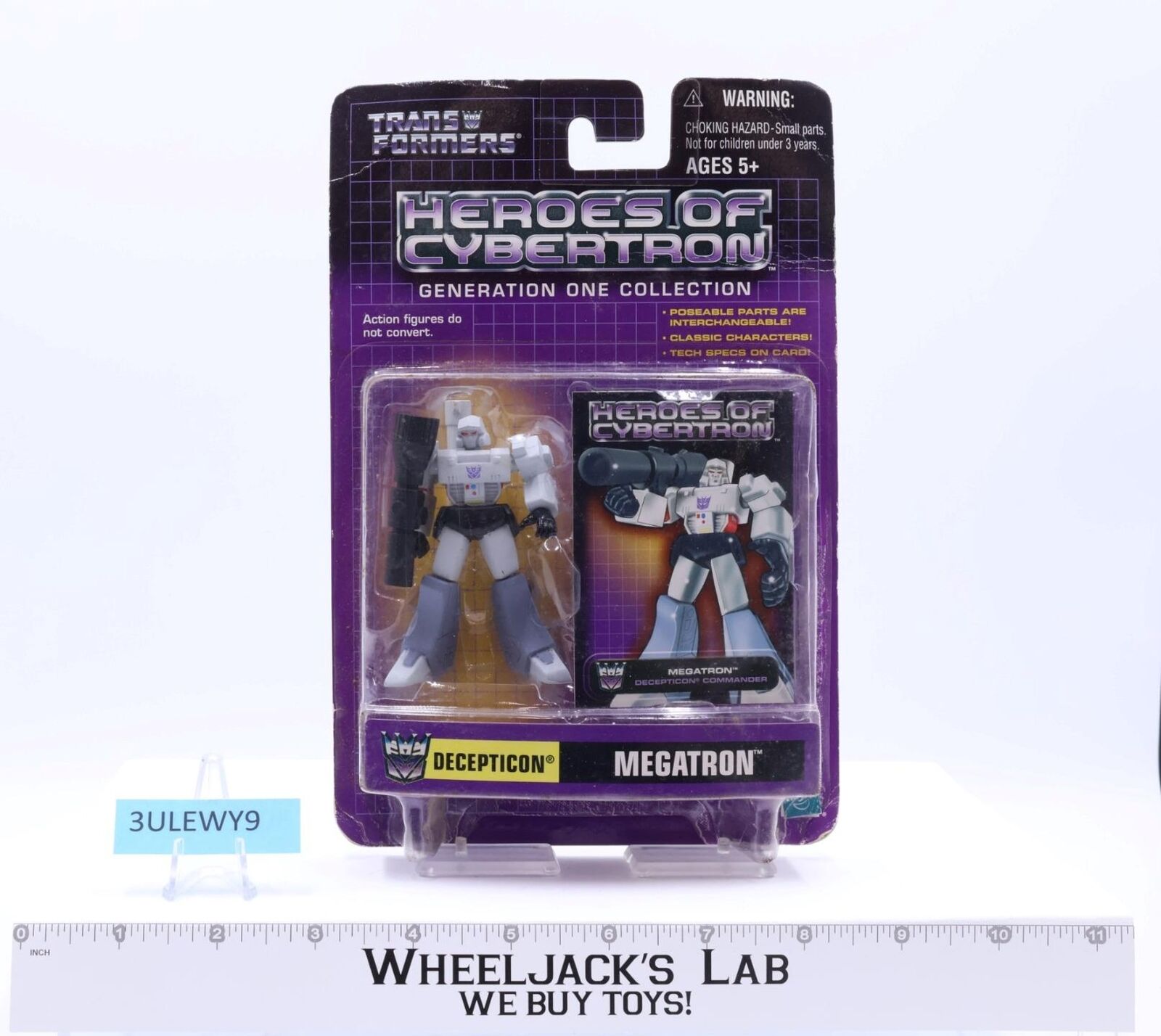 Megatron Heroes of Cybertron Transformers Hasbro 2001 Action Figure NEW ...