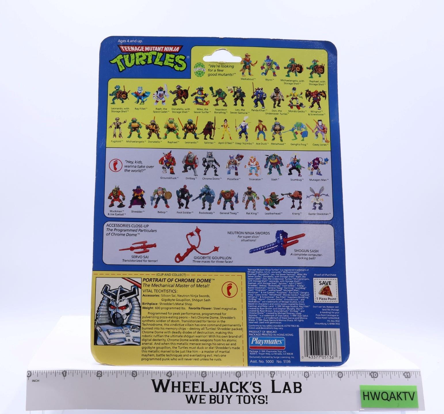 Chrome Dome Teenage Mutant Ninja Turtles TMNT 1991 Playmates NEW MOSC ...