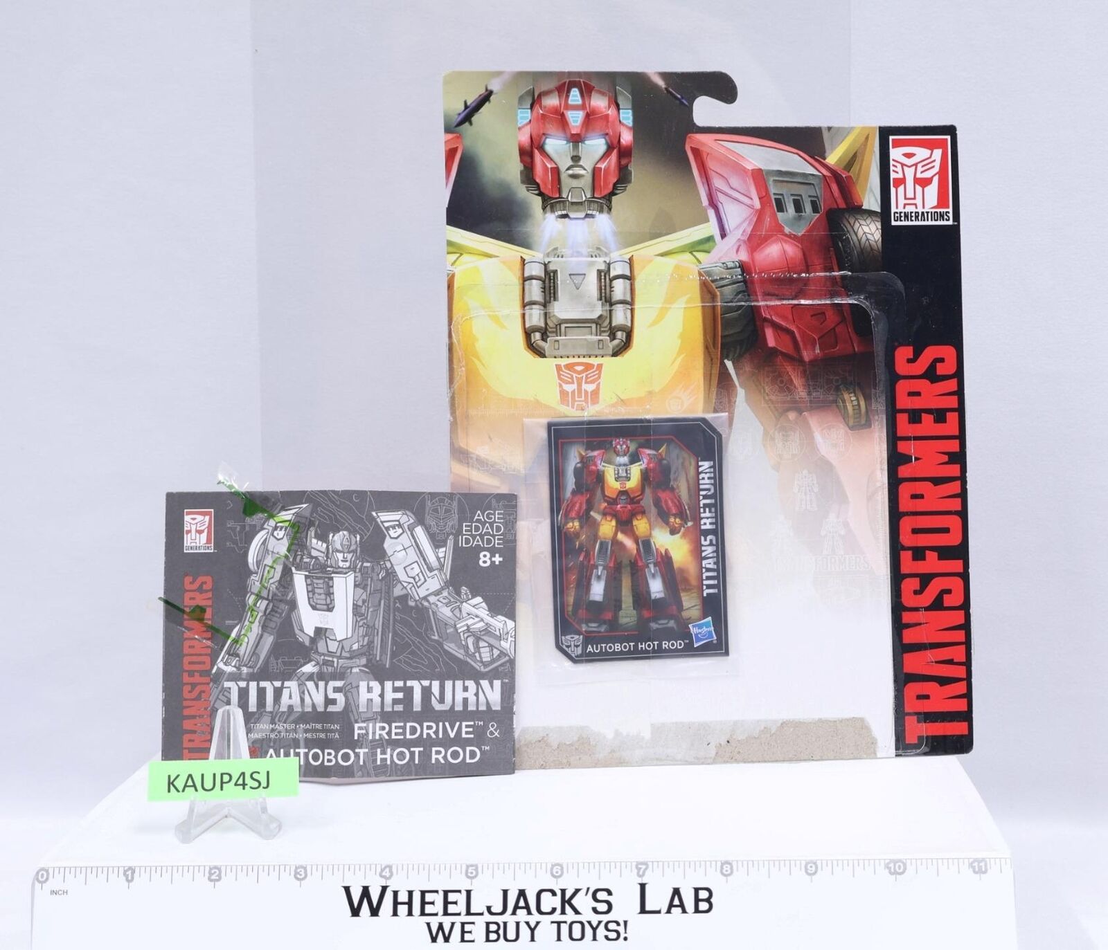 Firedrive & Hot Rod 100% Complete Transformers Titans Return 2017 Hasbro Figure - Wheeljack's Lab
