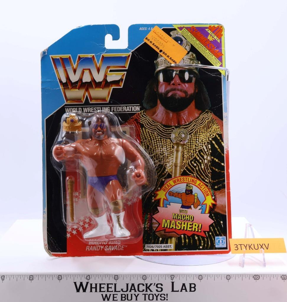Macho King Randy Savage WWF Wrestling Action Figure 1990 Hasbro NEW ...