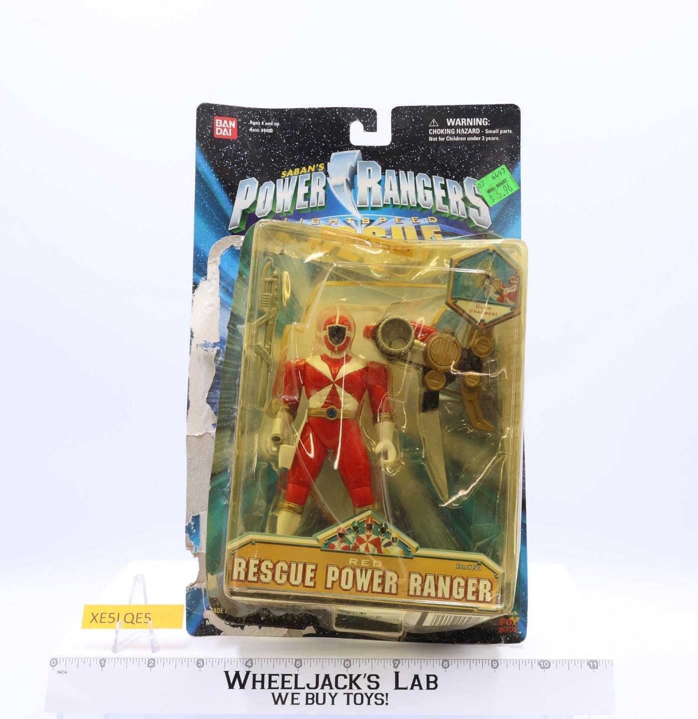 Red Rescue Ranger Complete Power Rangers Lightspeed Rescue 1999 Bandai ...