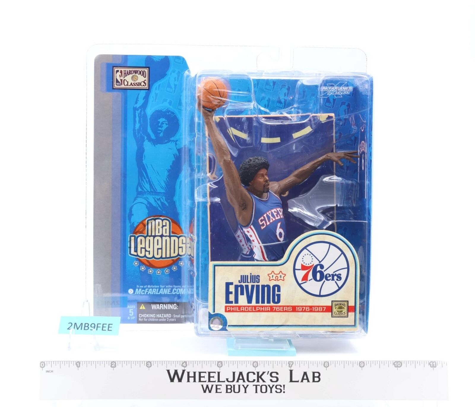 Julius Erving Philadelphia 76ers 1976-1987 NBA Legends 2005 McFarlane ...