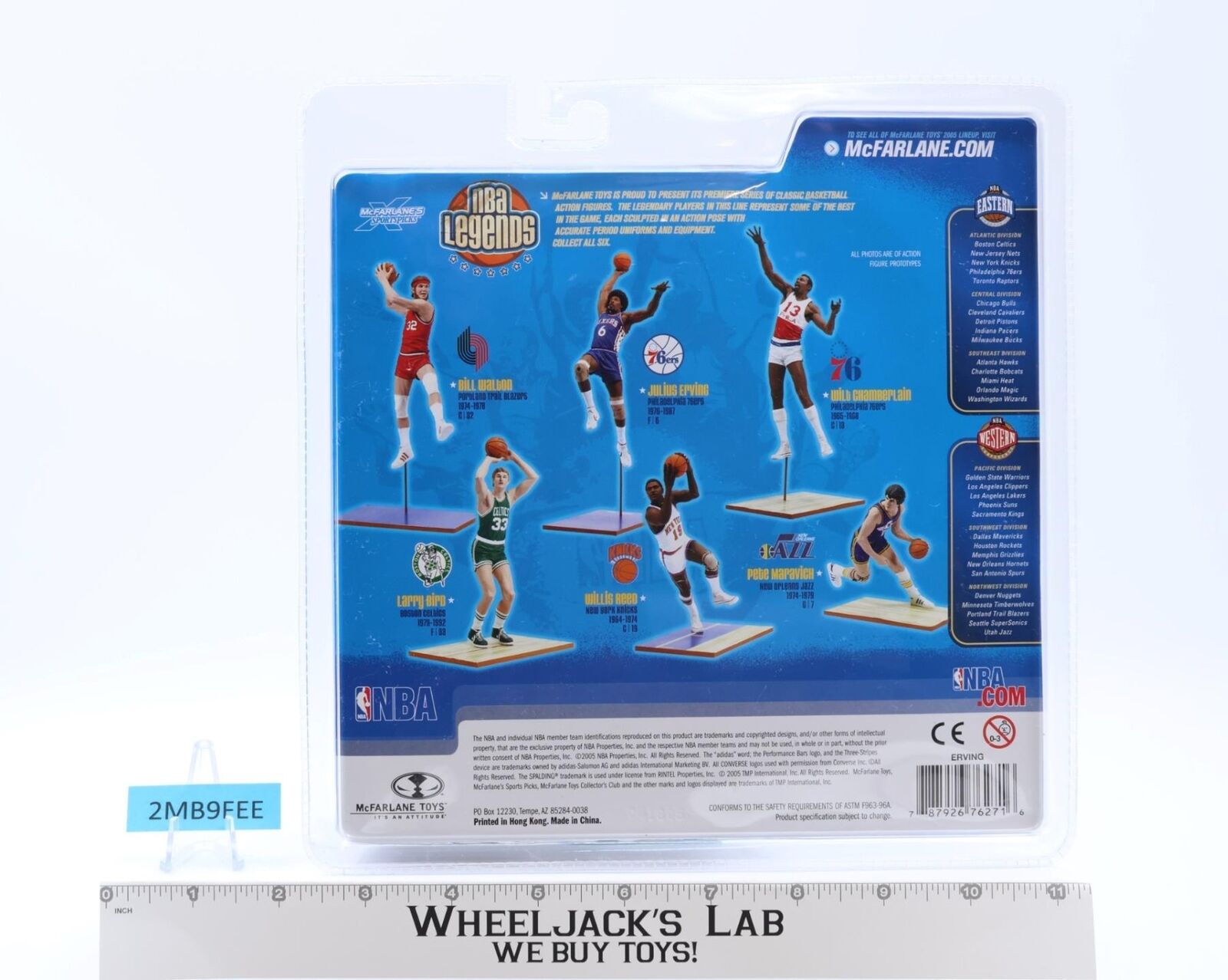 Julius Erving Philadelphia 76ers 1976-1987 NBA Legends 2005 McFarlane ...