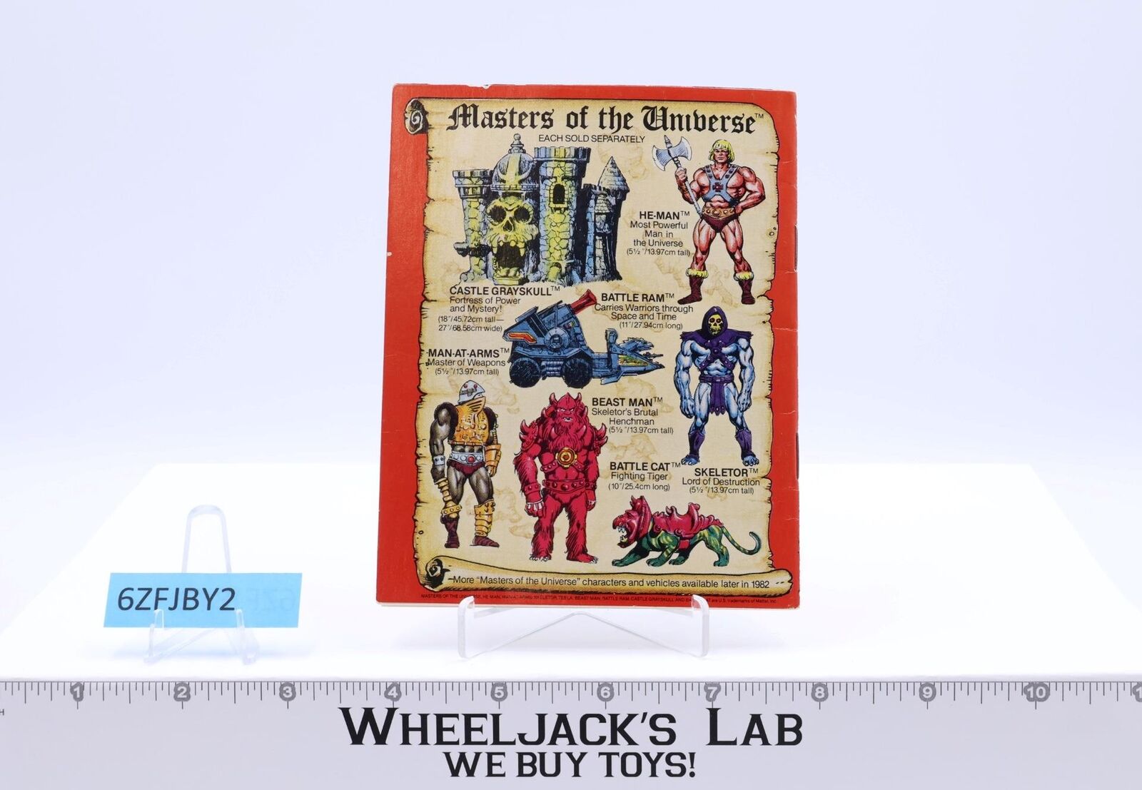 King of Castle Grayskull Mini Comic 1981 He-Man Masters of the Universe ...