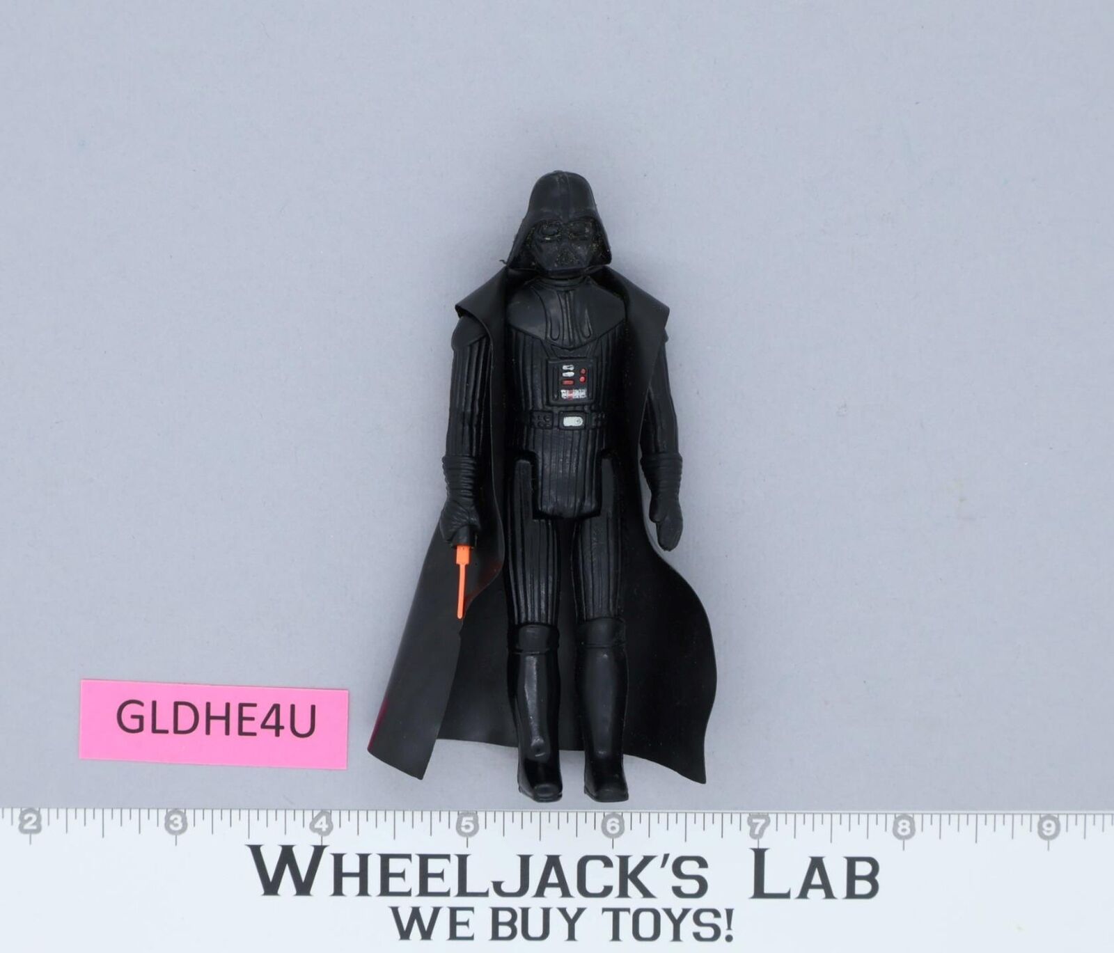 Darth Vader LETTERED HILT Complete Star Wars 1977 Kenner Action Figure ...