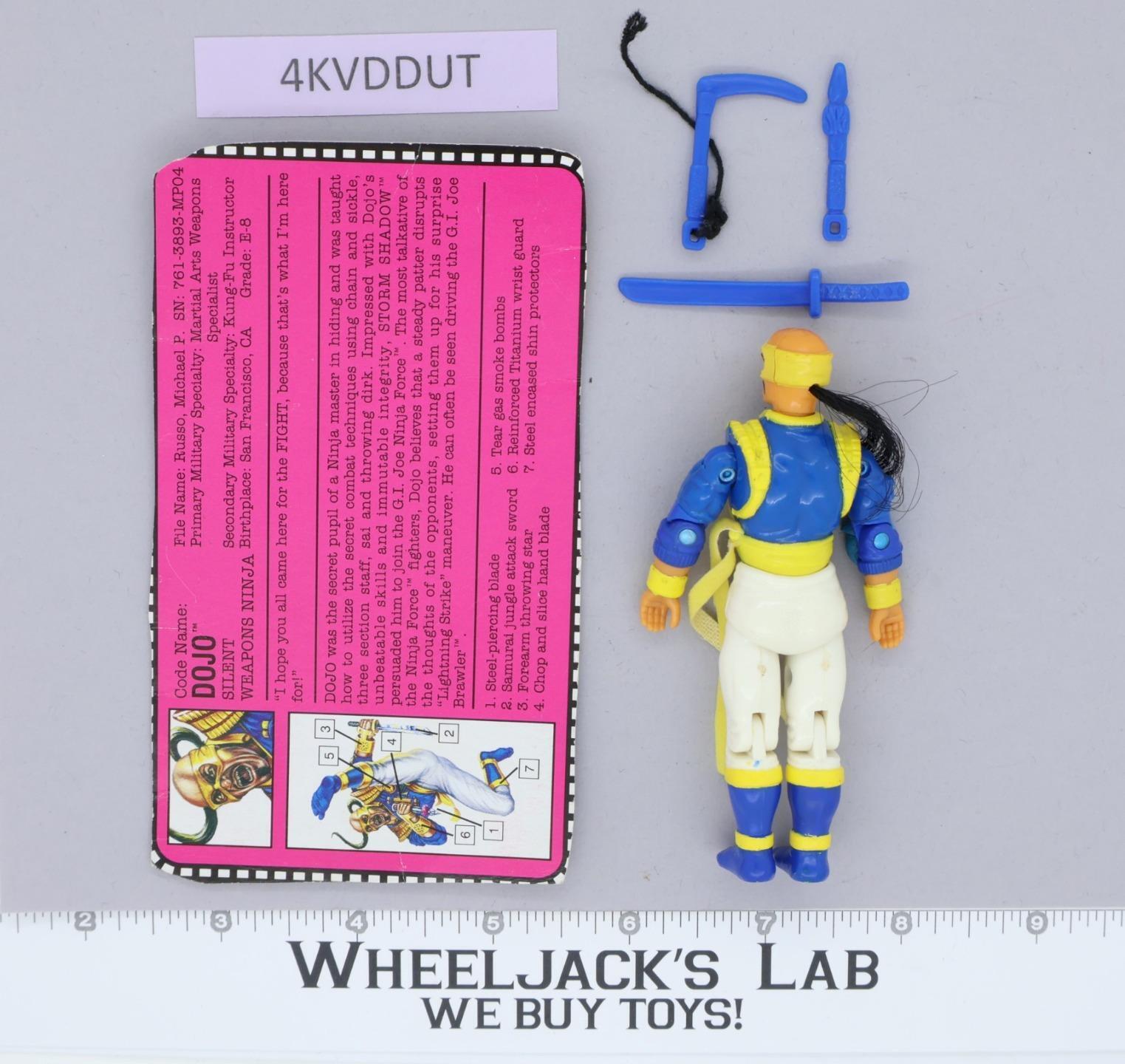 Dojo V1 100% Complete 1992 G.I. Joe Hasbro Vintage Action Figure ...