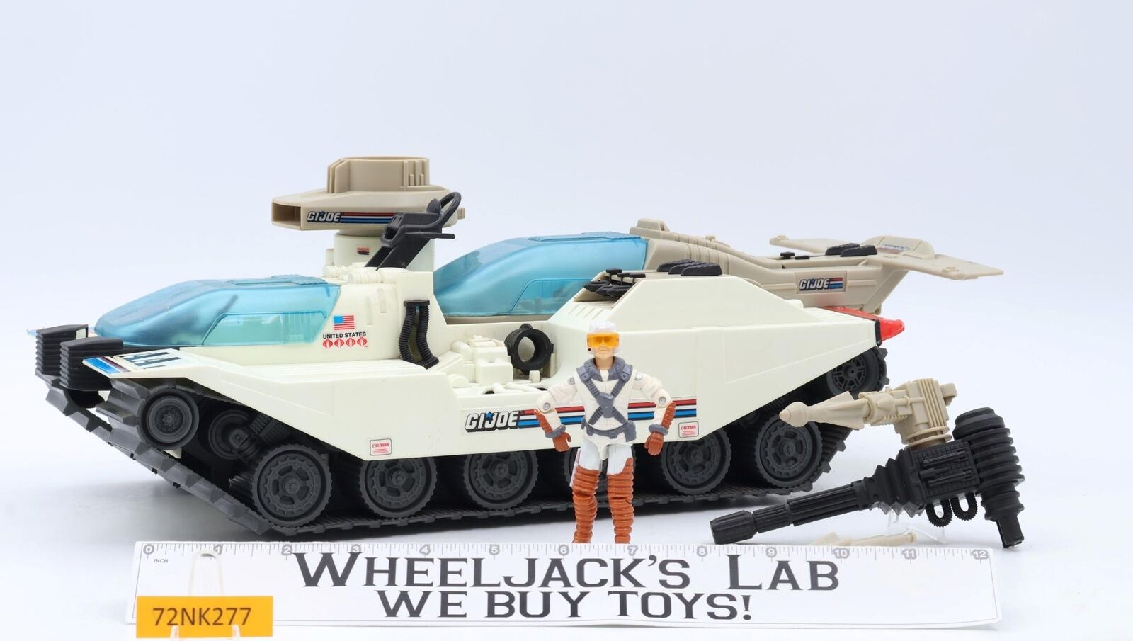 Avalanche Snow Tank W/ Cold Front G.I. Joe 1990 Hasbro Action Figure ...