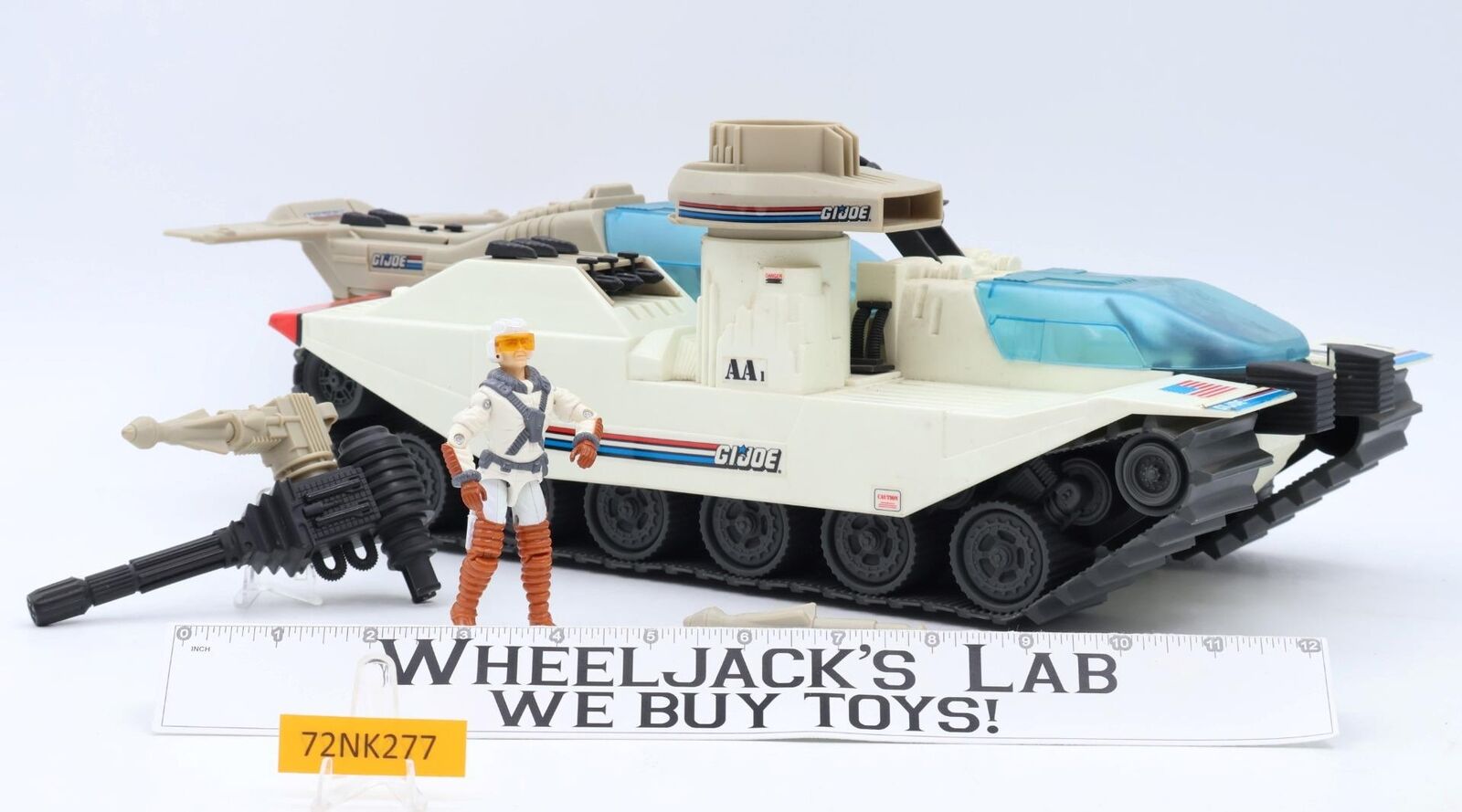 Avalanche Snow Tank W/ Cold Front G.I. Joe 1990 Hasbro Action Figure ...