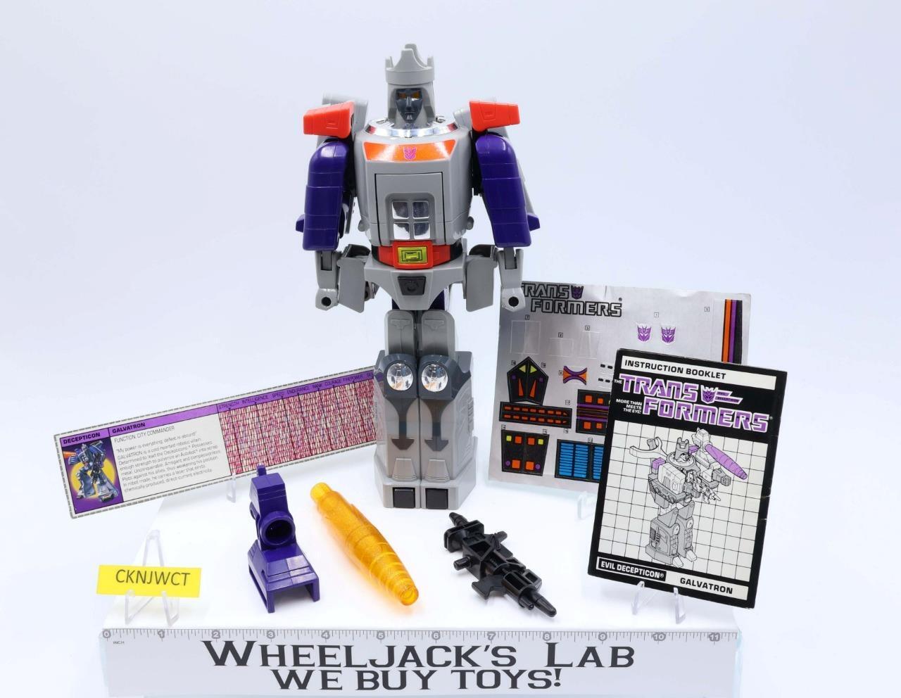 Galvatron 100% Complete NEAR MINT WORKS UNUSED STICKERS Vintage G1 ...