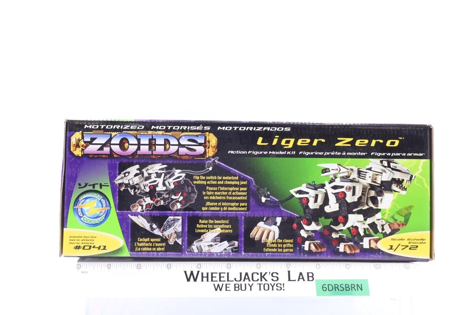 Liger Zero #041 Zoids 2001 Hasbro Action Figure Model Kit NEW SEALED ...