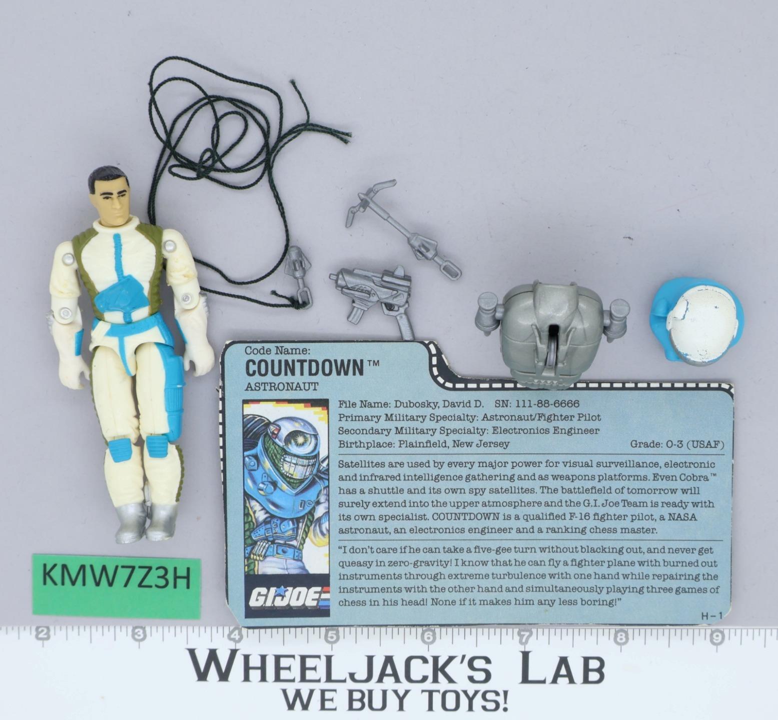 Countdown V1 100% Complete G.I. Joe 1989 Hasbro Vintage Action Figure ...