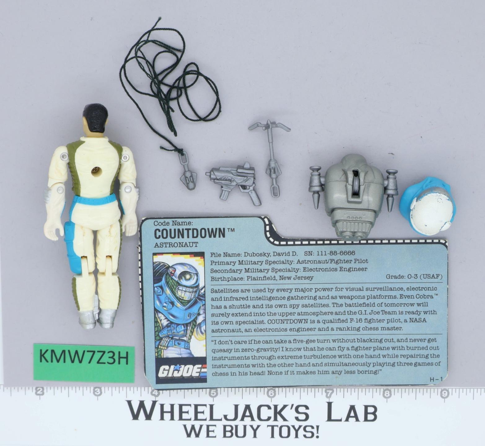 Countdown V1 100% Complete G.I. Joe 1989 Hasbro Vintage Action Figure ...