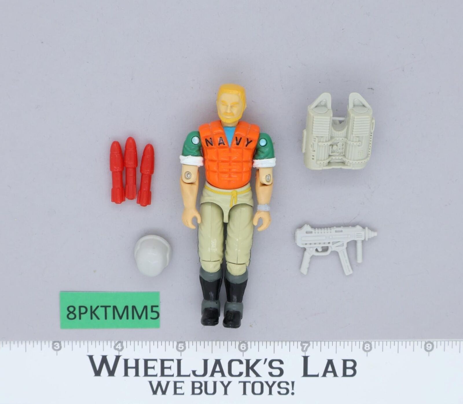 Topside V1 100% Complete G.I. Joe 1990 Hasbro Vintage Action Figure ...