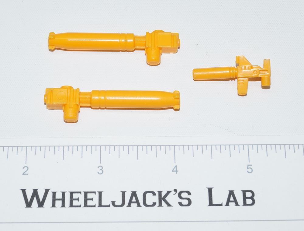 Computron Nosecone 2x Missiles Lasers + Hand Gun 1987 Vintage G1 ...