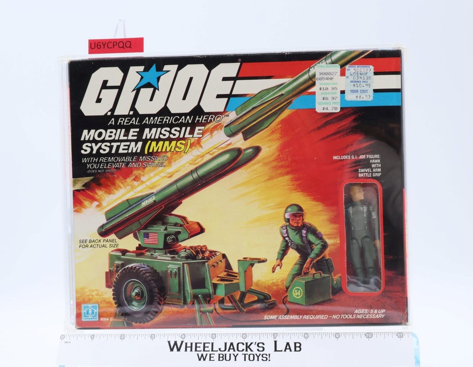 MMS Mobile Missile System CAS GRADED 80+ GI Joe 1982 Hasbro Vehicle NEW ...