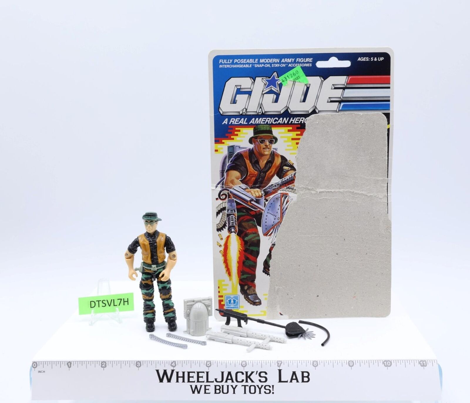 Pathfinder V1 100% Complete W/Cardback 1990 GI Joe Vintage Hasbro ...