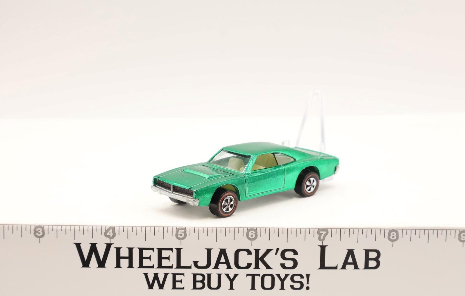 Custom Dodge Charger Green 1968 Mattel Hot Wheels Redline RL w/ Button ...