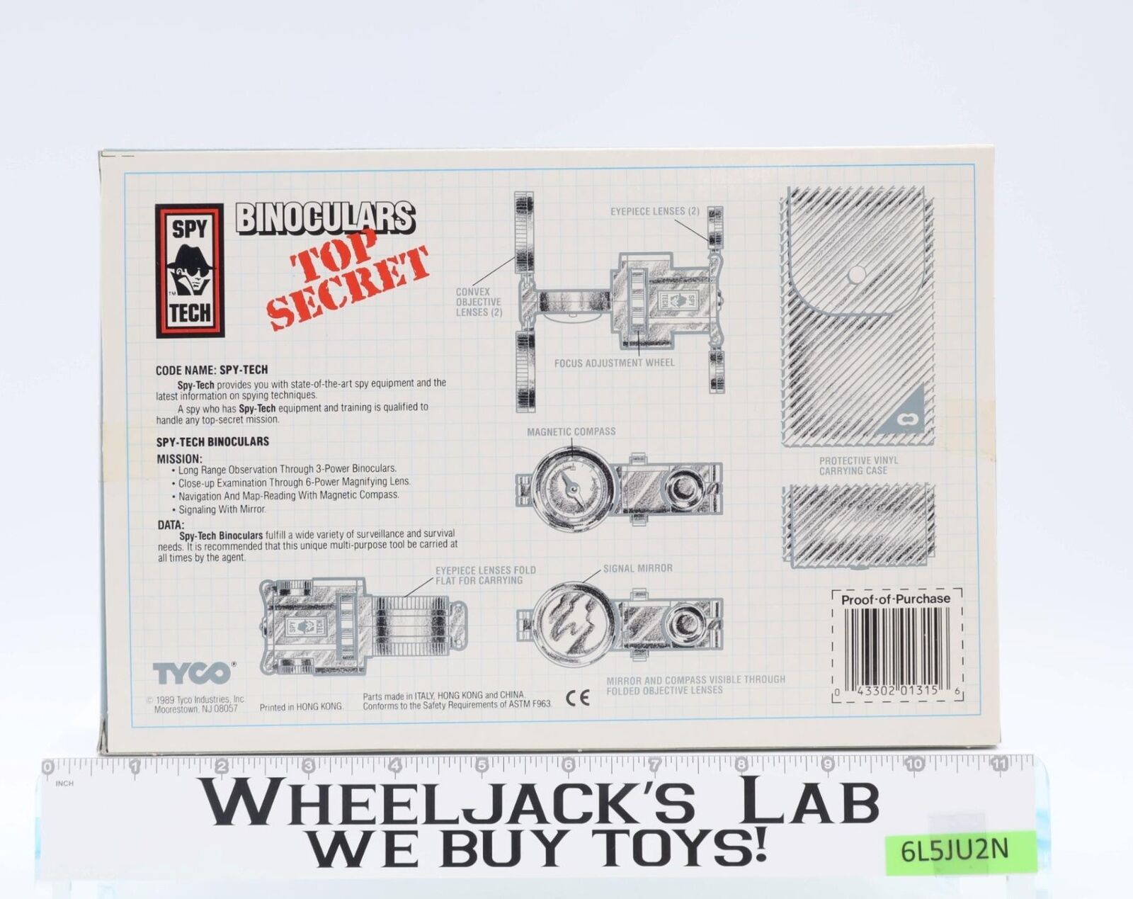 Binoculars Spy Tech 1989 Tyco Role Play Accessory NEW SEALED ...