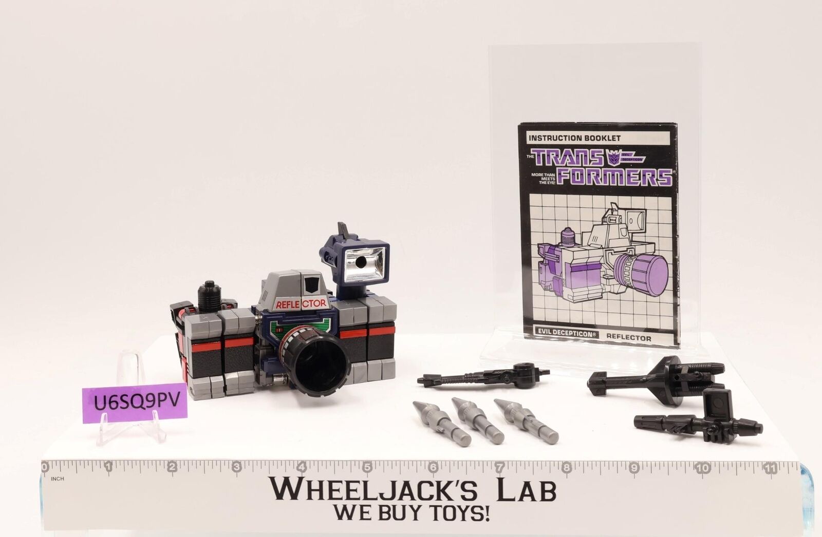 Reflector 100% Complete 1985 Vintage G1 Transformers Camera Action ...