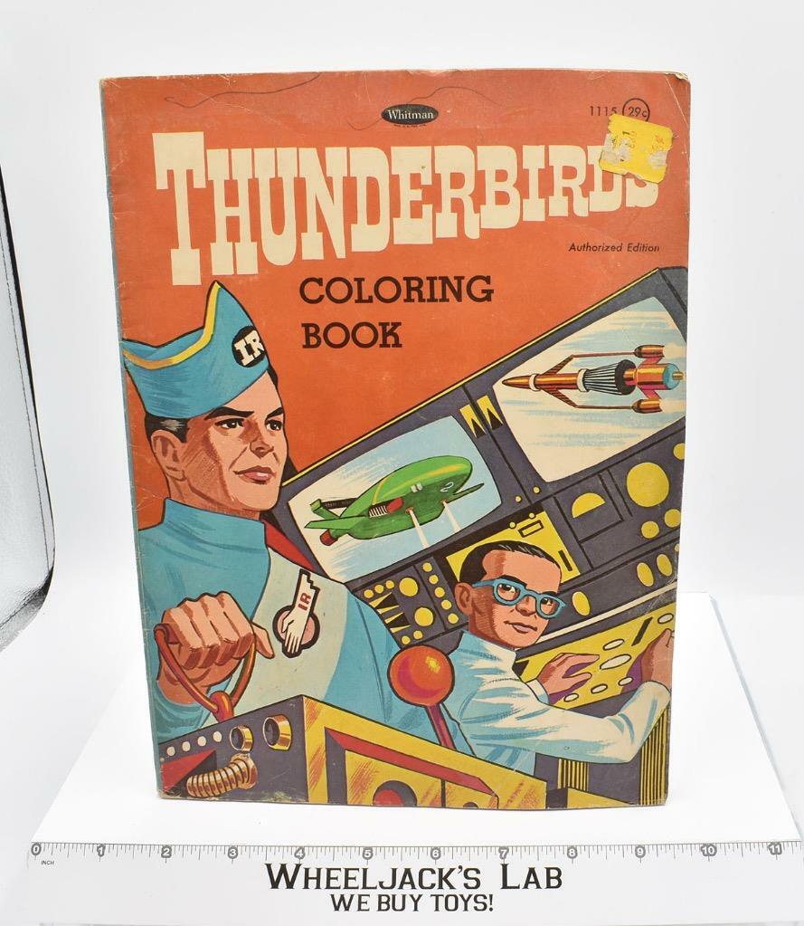Thunderbird Coloring Book 1968 Western Publishing Vintage Cartoon - Wheeljack's Lab