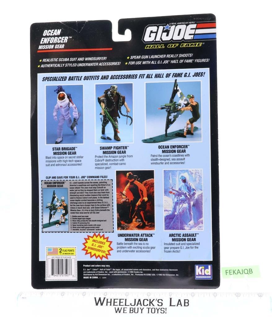 Ocean Enforcer Mission Gear Hall of Fame 12" MOSC 1993 GI Joe Hasbro ...