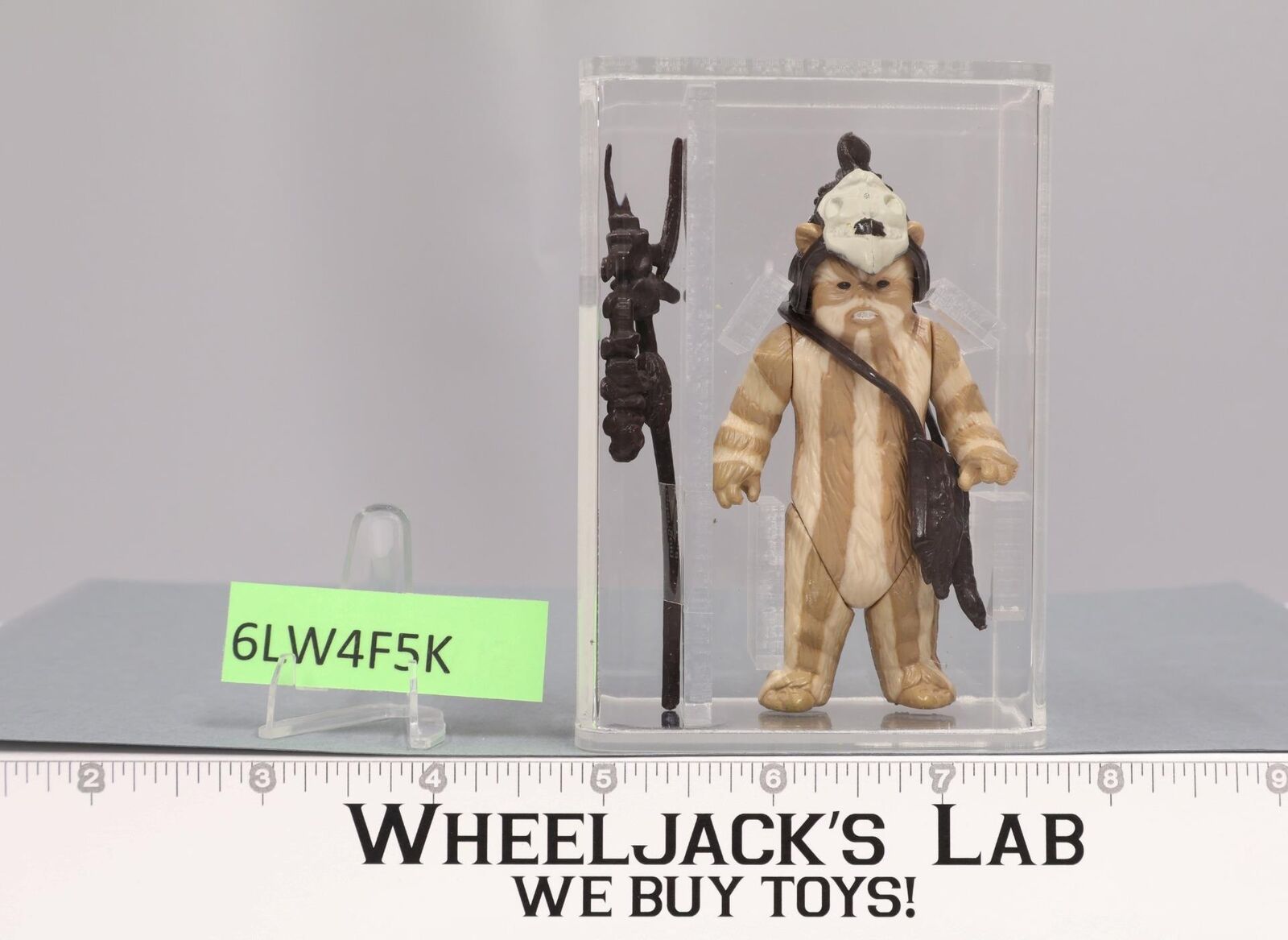 Logray Ewok HK Dark Flat Stripes AFA GRADED 85 Star Wars 1983 Kenner ...