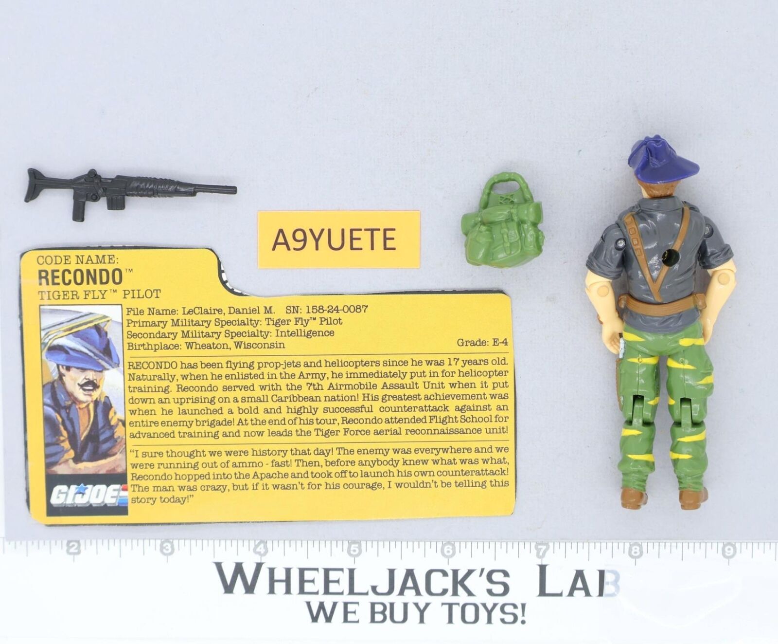 Recondo V2 TIGER FORCE 100% Complete G.I. Joe 1988 Hasbro Vintage ...