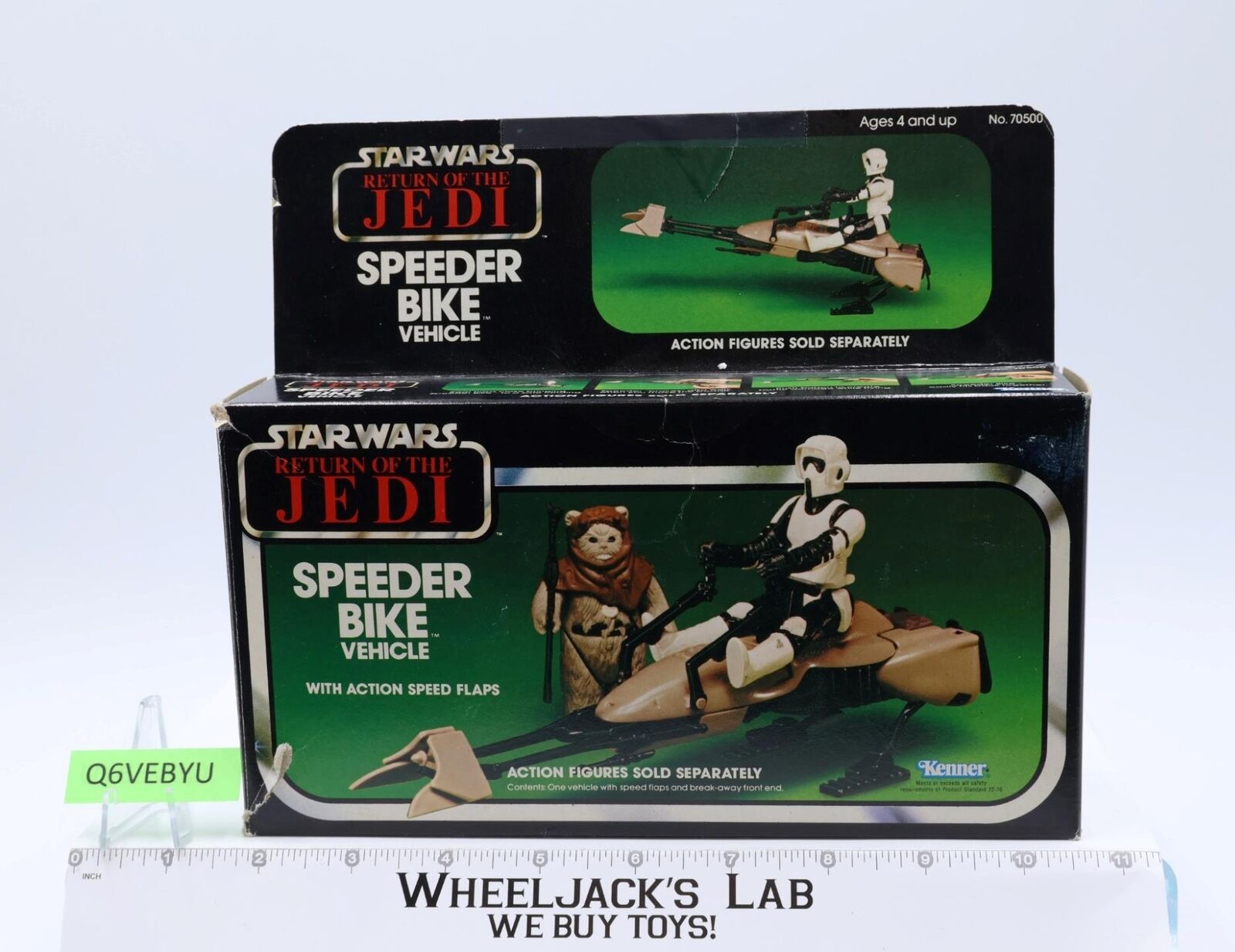 Speeder Bike 100% Complete W/Box Star Wars ROTJ Kenner 1983 Vehicle - Wheeljack's Lab