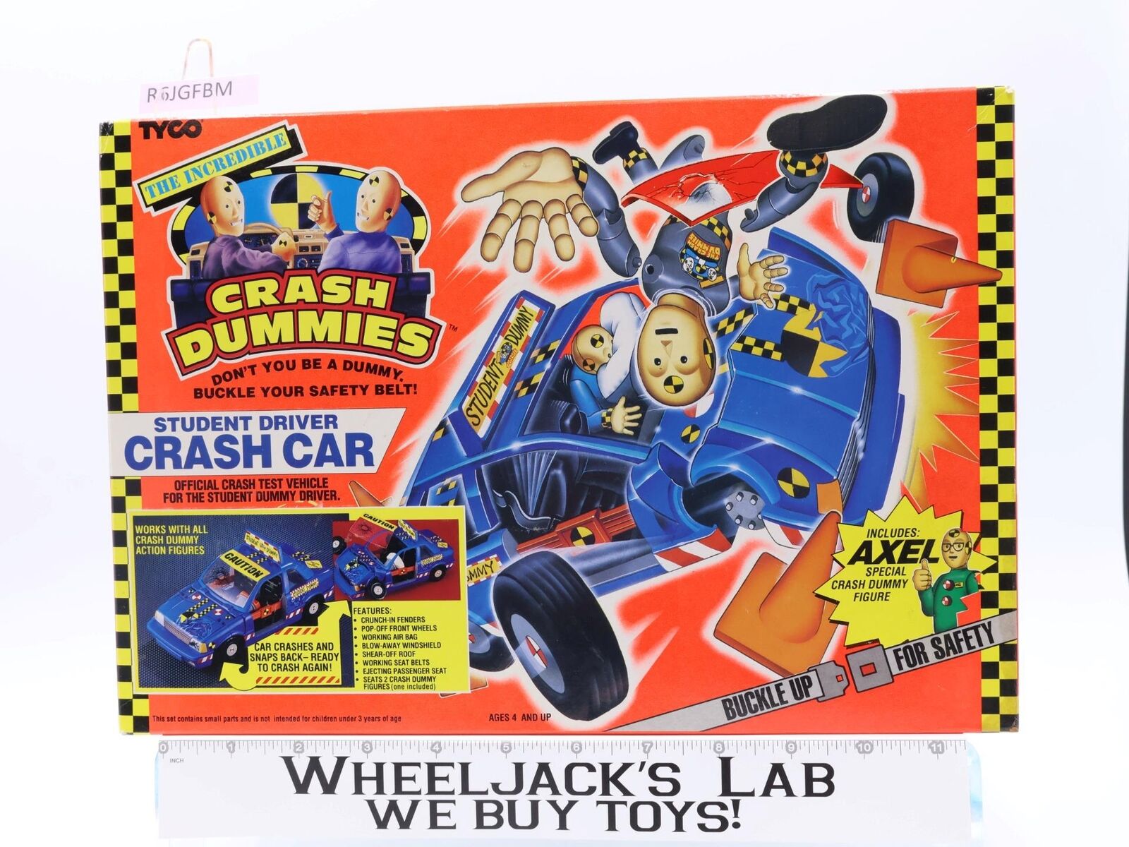 Student Driver Crash Car The Incredible Crash Dummies 1991 Tyco NEW ...