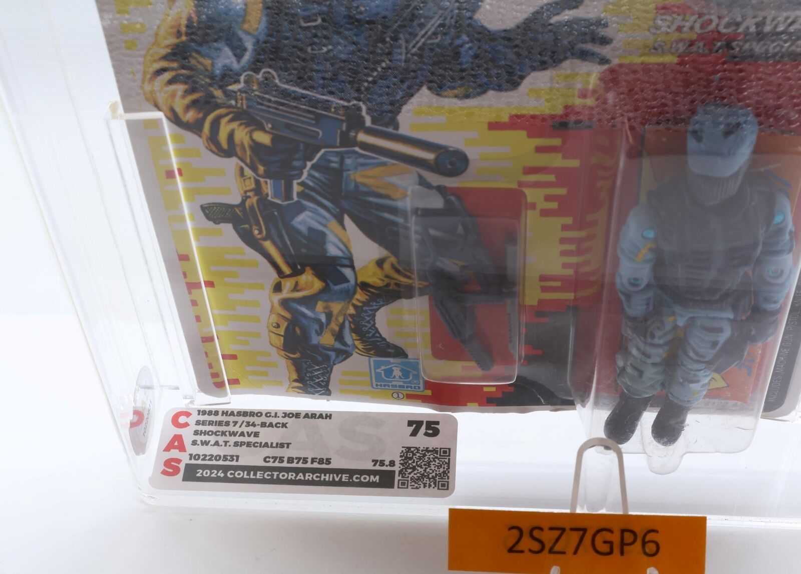 Shockwave CAS GRADED 75 75/75/85 GI Joe 34-Back 1988 Hasbro Figure NEW ...