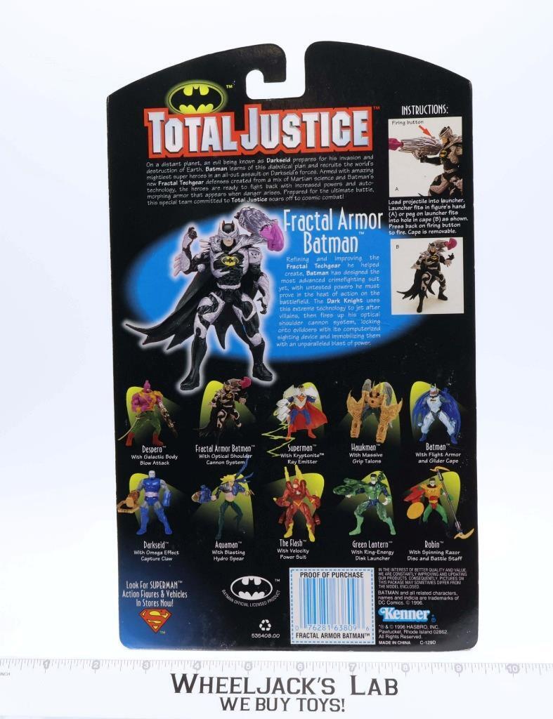 Fractal Armor Batman Justice Batman 1996 Kenner NEW MOSC Action Figure ...