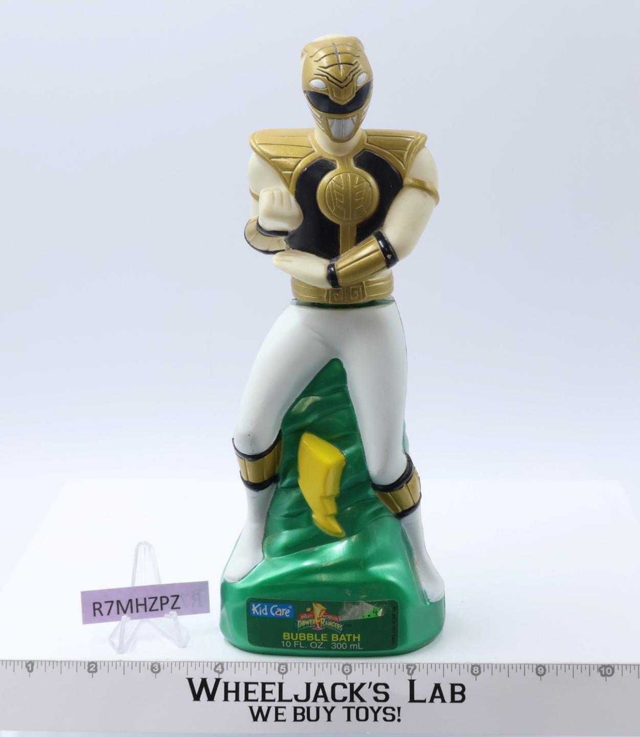 White Ranger Bubble Bath EMPTY Bottle MMPR Power Rangers 1994 Kid Care ...