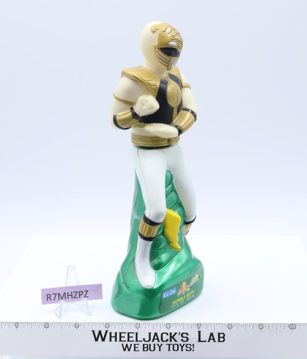 White Ranger Bubble Bath EMPTY Bottle MMPR Power Rangers 1994 Kid Care ...
