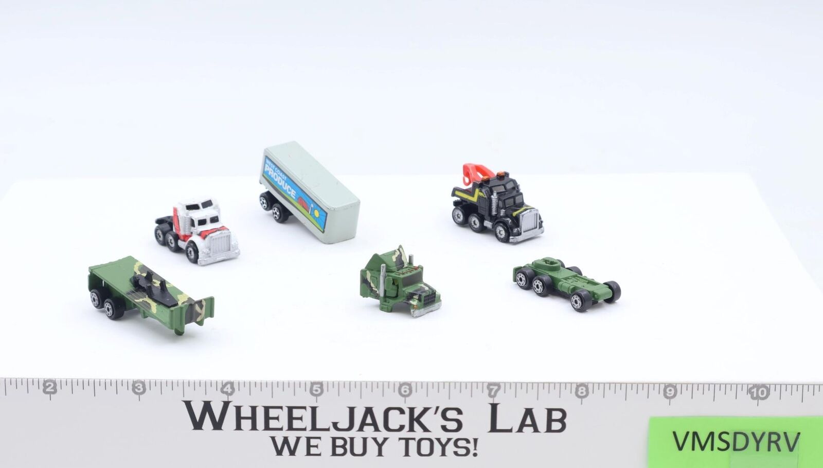 Lot of 3 Semi Trucks W/ 2 Trailers 1988-89 Vintage Galoob Micro ...