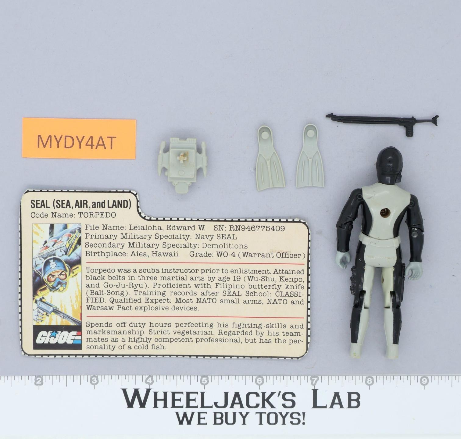 Torpedo V1 100% Complete G.I. Joe Hasbro 1983 Hasbro Vintage Action ...