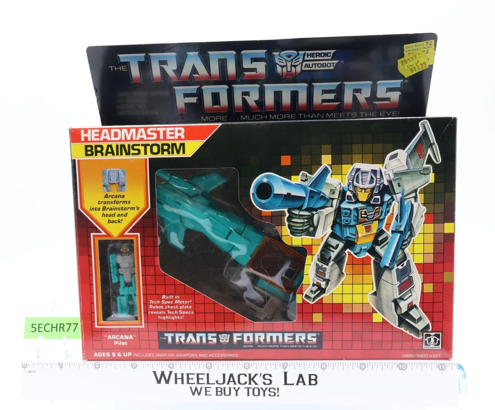 Brainstorm W/Box & Insert 100% Complete 1987 G1 Transformers Hasbro ...