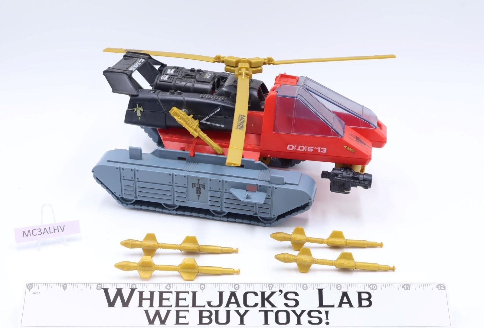 Destro's Dominator 100% Complete GI Joe 1990 Hasbro Action Figure ...