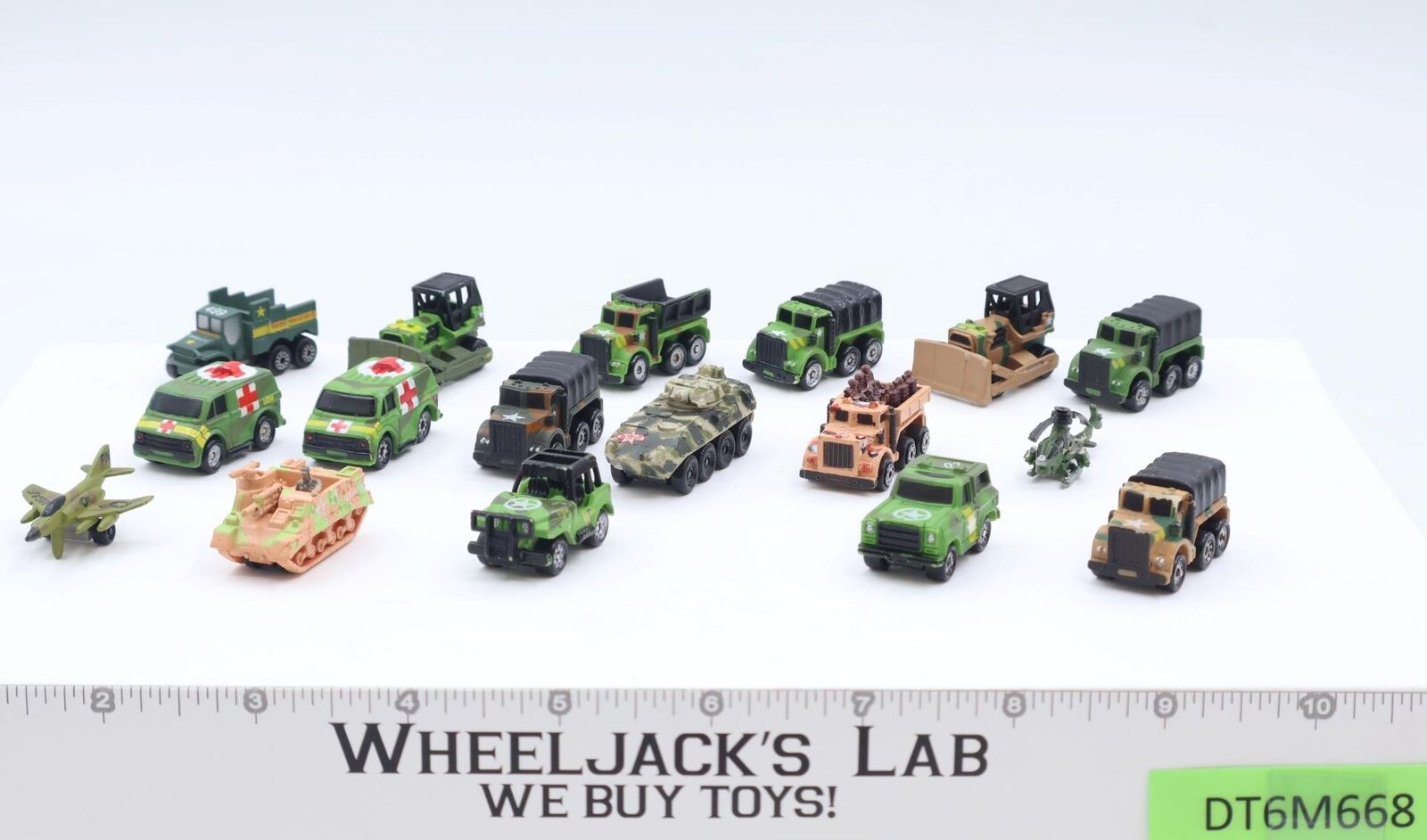 Lot of 17 Micro Machines Army Military Vehicles 1980's Vintage Galoob ...