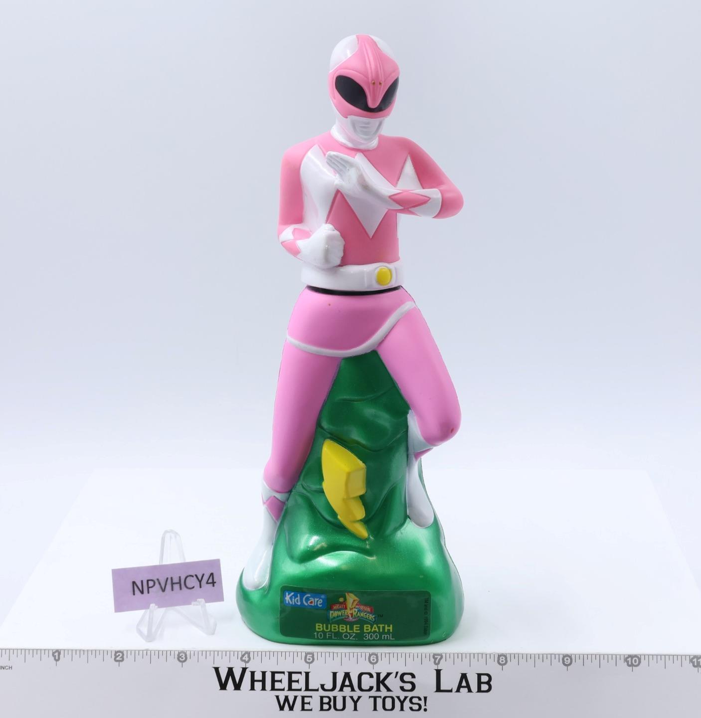 Pink Ranger Bubble Bath EMPTY Bottle MMPR Power Rangers 1994 Kid Care ...