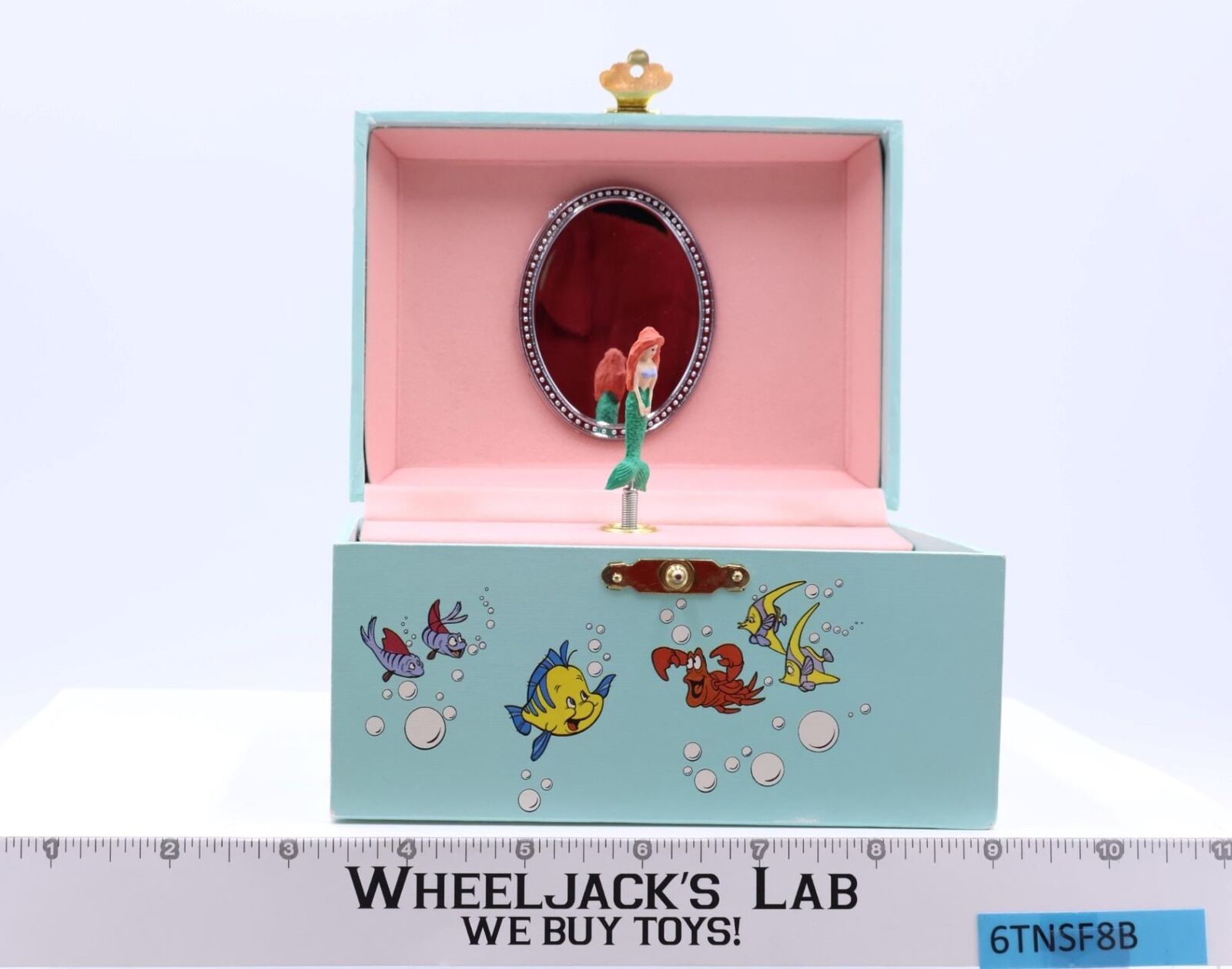 Ariel Musical Jewelry Box 6x4x3.5 The Little Mermaid Vintage Disney NEW ...