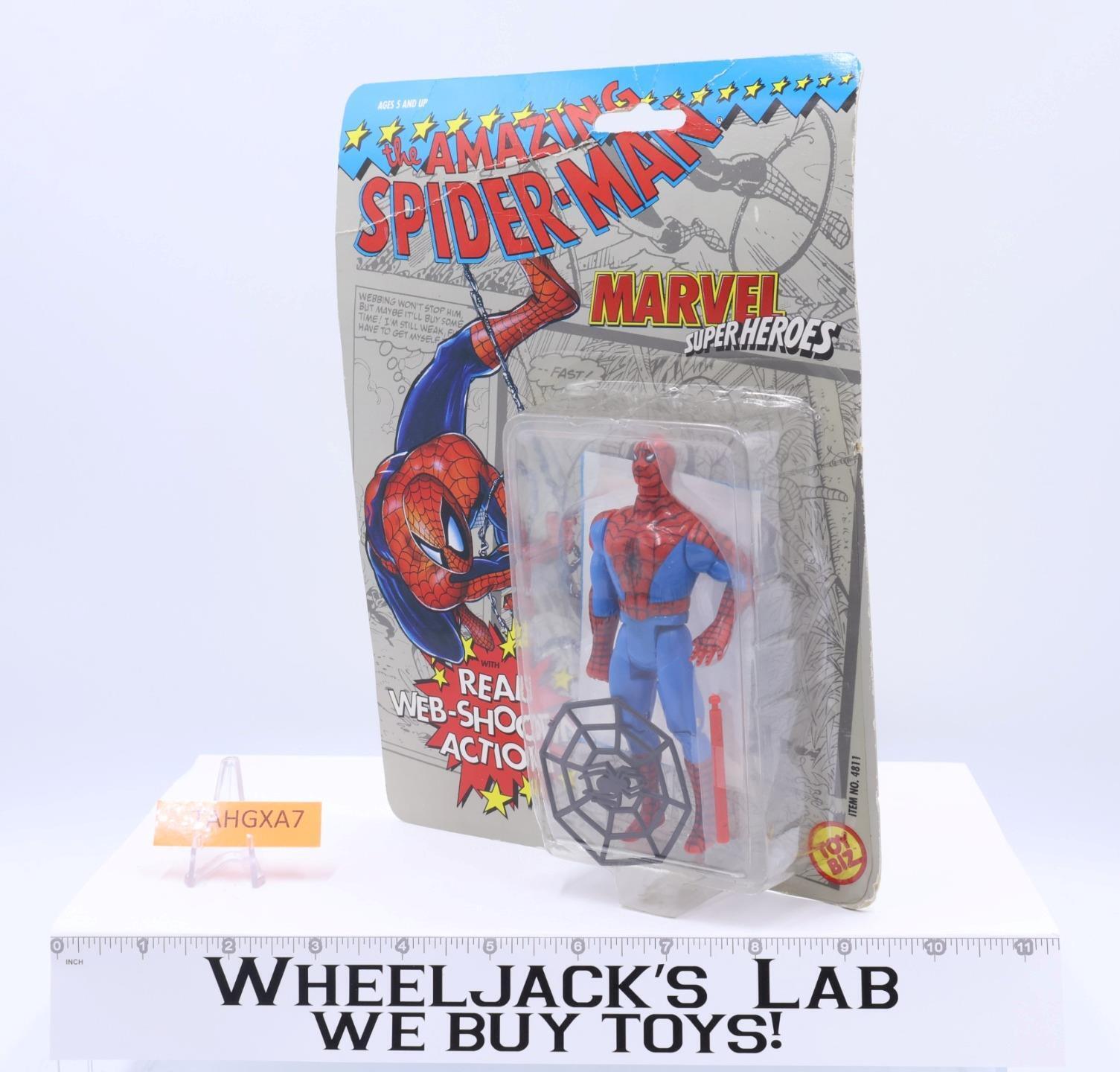 Amazing Spiderman W/Web Shooting Marvel Superheroes Figure ToyBiz 1991 ...