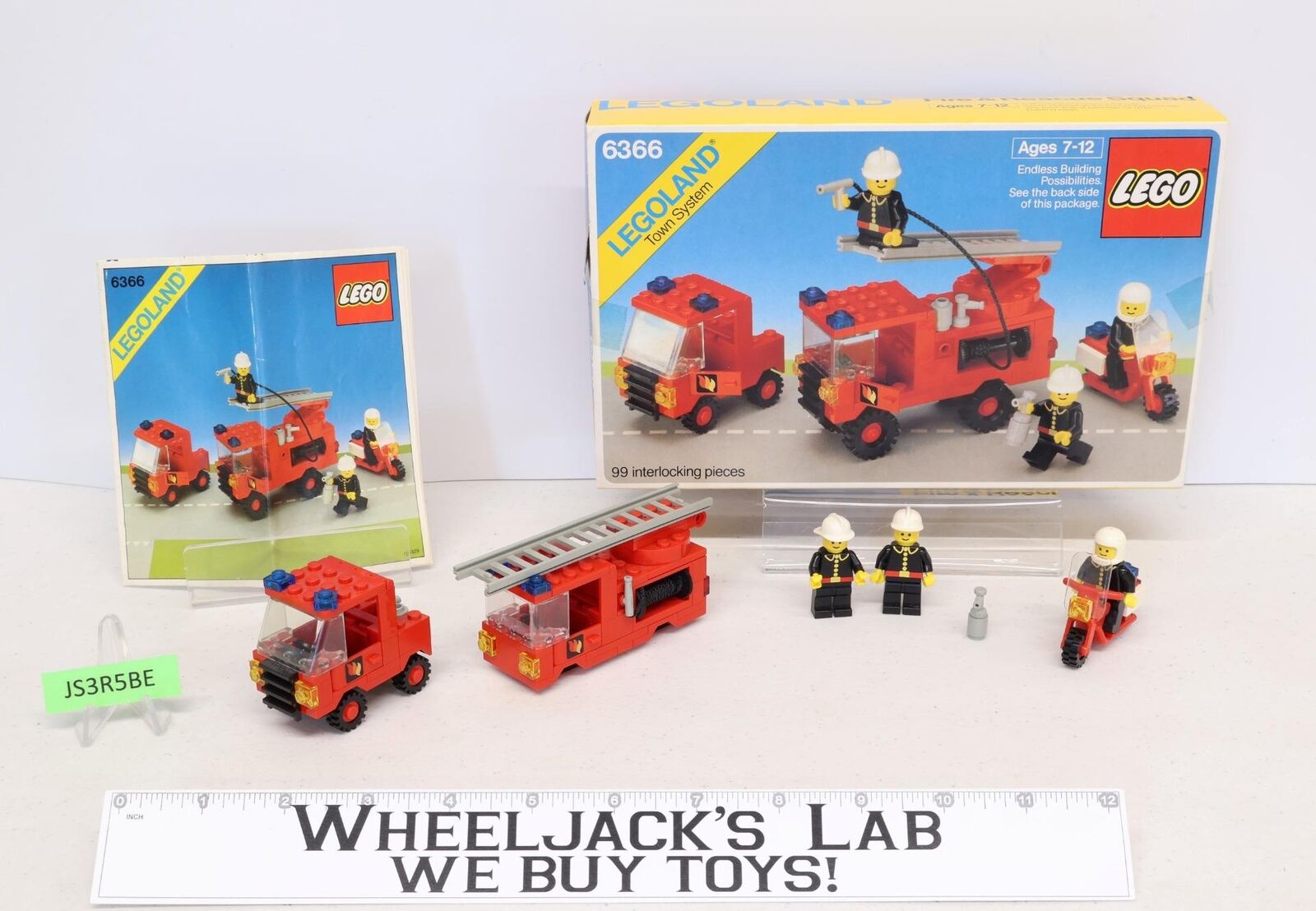 #6366 Fire & Rescue Squad Legoland 1984 Town System - Wheeljack's Lab