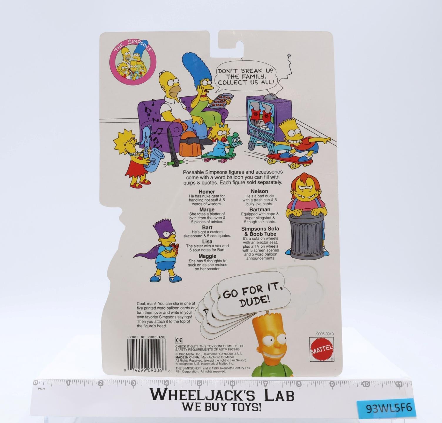 Homer The Simpsons 1990 Mattel Vintage Action Figure NEW MOC ...